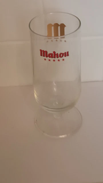 MAHOU HALF PINT Chalice Beer Lager Glass £4.99 - PicClick UK