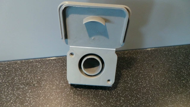 28MM CARAVAN/MOTORHOME WATER Waste Outlet Hose Socket With Flap ...