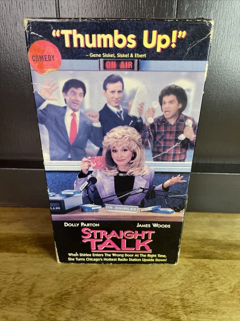 STRAIGHT TALK VHS VCR Dolly Parton James Woods Former Club Video Video ...