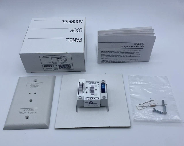 MIRTONE-KIDDE SA-CT1 FIRE ALARM DUAL INPUT MONITORING MODULE, Free ...