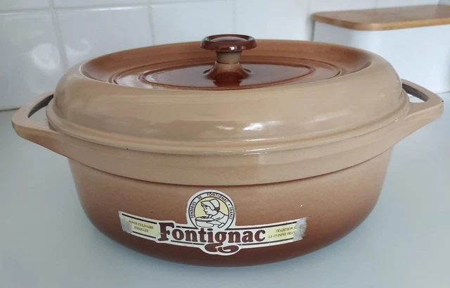 FONTIGNAC CASSEROLE CHASSEUR Cocotte Dutch oven oval shape Size 29 £67. ...