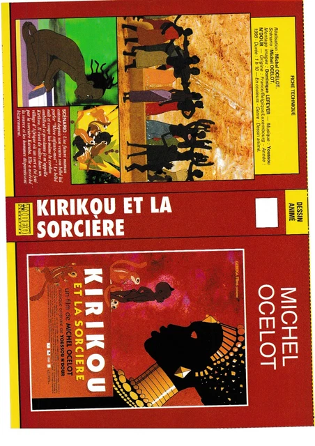 JAQUETTE VHS (SEULE) : KIRIKOU ET LA SORCIERE / BON PLAN EUR 3,00 ...