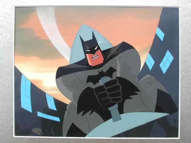 ORIGINAL BATMAN THE Animated Series Production Cel With Batplane ...