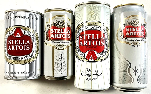 STELLA ARTOIS CHOICE of International cans 33cl 269, 440ml 14.9oz empty ...