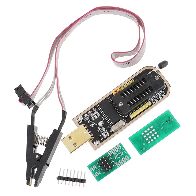 CH341A 24 25 Series EEPROM Flash BIOS USB Programmer Module + SOIC8 ...