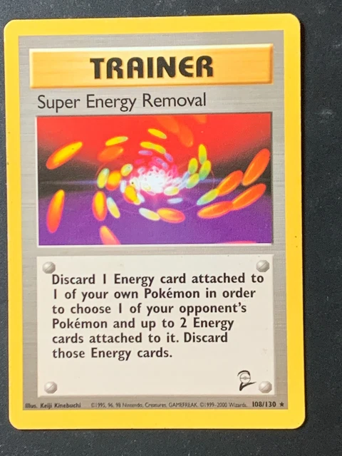 SUPER ENERGY REMOVAL 108/130 Base set 2 non holo rare Vintage WOTC ...