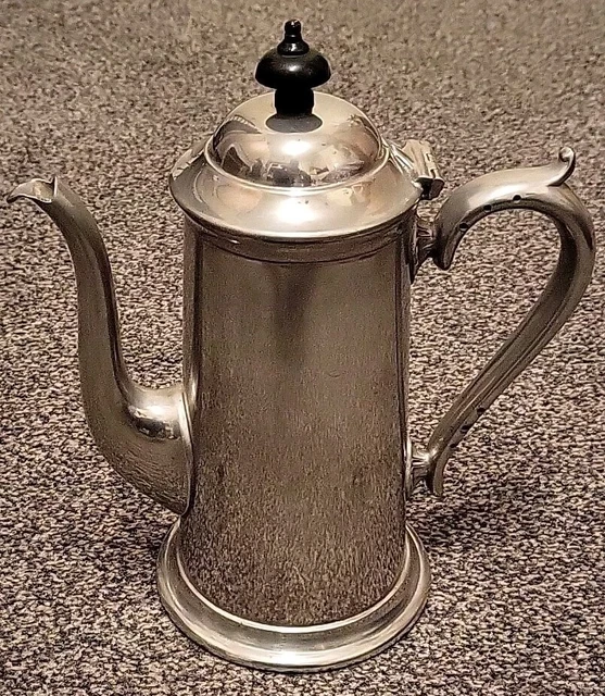 ANTIQUE EARLY 1900S Large Don Pewter Sheffield Coffee Pot / Tea Pot ...