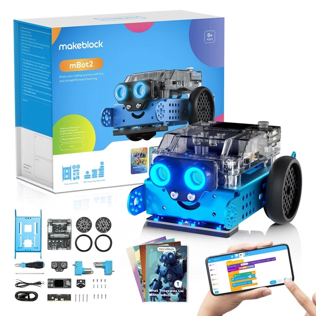 MBOT2 CODING ROBOT for Kids, AI Learning Robot Support Scratch & Python ...
