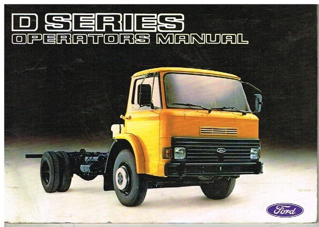 FORD D SERIES Truck Original 1980 Owners Instruction & Maintenance ...