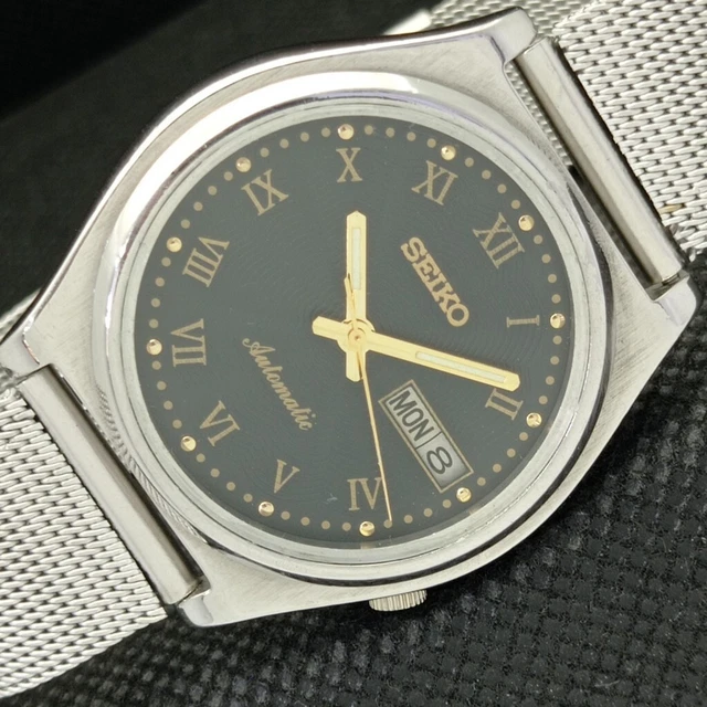 OLD SEIKO 5 AUTOMATIC 7009A VINTAGE JAPAN MENS D/D BLACK WATCH 568f-a302350-5 EUR 34,80 ...