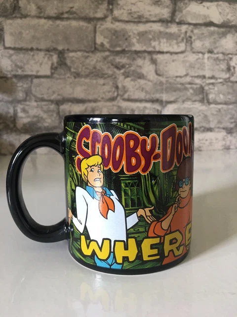 SCOOBY DOO CARTOON Network coffee/tea mug 1998 Scooby Where Are You ...