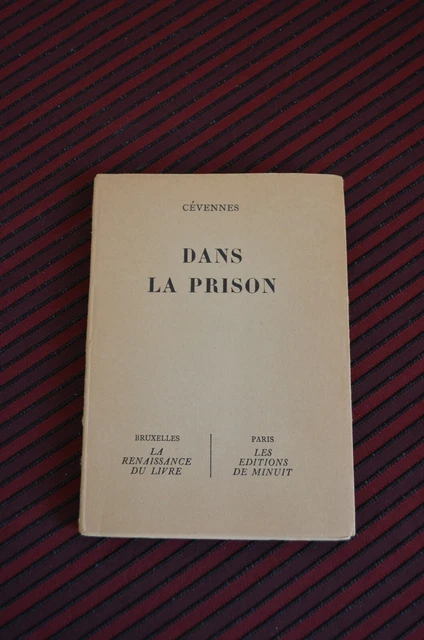 CÉVENNES (JEAN GUÉHENNO) 1944 Dans la prison numéroté Edition franco ...