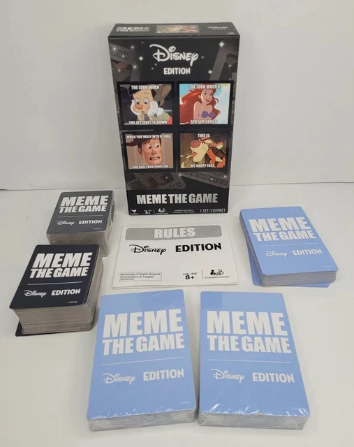 DISNEY EDITION,MEME THE Game, Walt Disney Family Cards Game Night 3 ...