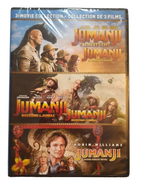 JUMANJI: 3-MOVIE DVD Collection: Jumanji: Jumanji: Welcome To The ...