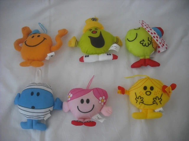 MCDONALDS MR MEN little miss 2024 bundle soft toy plush x 6 sunshine ...