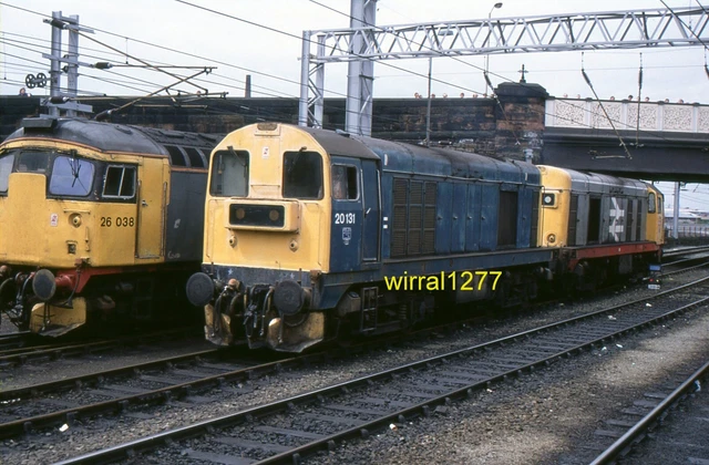 ORIGINAL RAILWAY SLIDE Class 20 20131 at Carlisle 05.91 £3.99 - PicClick UK