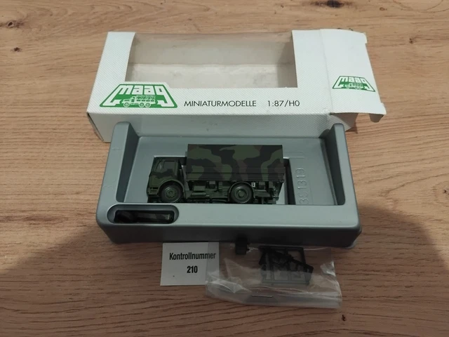 HERPA MAAG H0 740029 MB LKW 5t Hochplane getarnt Bundeswehr 1:87 HO ...