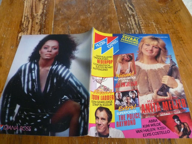 MUZIEK EXPRES 1982: Diana Ross/Kiss/10CC/Abba/Van Halen/Olivia Newton ...