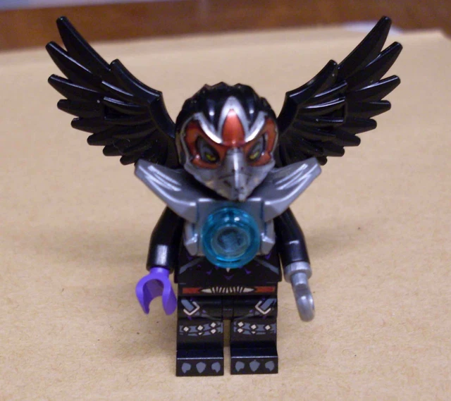 LEGO LEGENDS OF Chima - Razar Figure Bird Black with Wings and Mask ...
