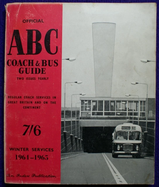 ABC BUS COACH GUIDE TIMETABLE GREAT BRITAIN CONTINENT WINTER 1964/65 No ...