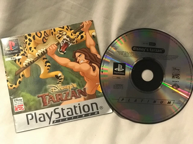 DISNEY'S TARZAN PS1 Sony Playstation One video computer game retro ...