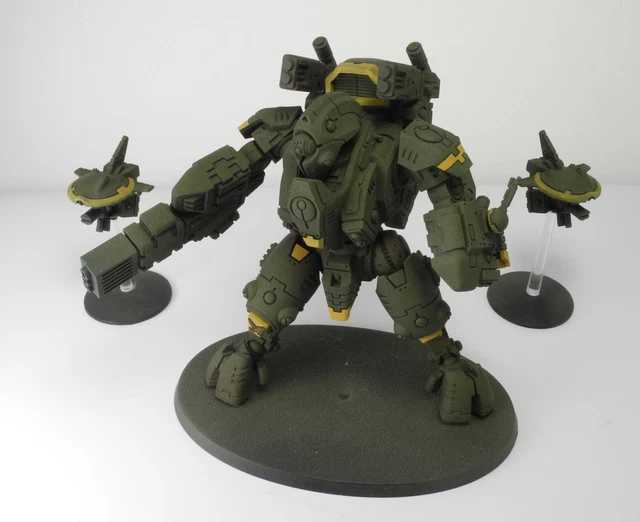 TAU GHOSTKEEL XV95 BATTLESUIT + DRONES Plastic T'au Empire Army Warhammer 40K 60 £8.50 - PicClick UK