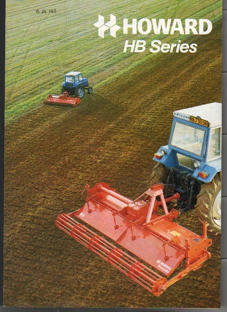1980 HOWARD &HB Series" Tractor Rotavator Brochure Leaflet £5.50 ...