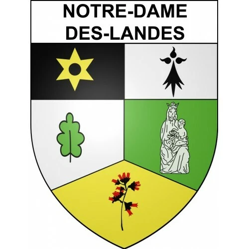 NOTRE-DAME-DES-LANDES 44 VILLE sticker blason écusson autocollant adhésif EUR 6,99 - PicClick FR