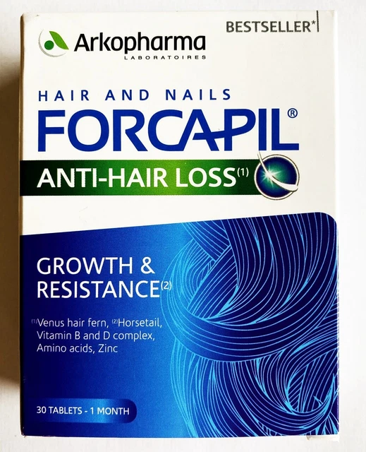 ARKOPHARMA FORCAPIL vitamins minerals basis fortifies hair and nail 30 ...