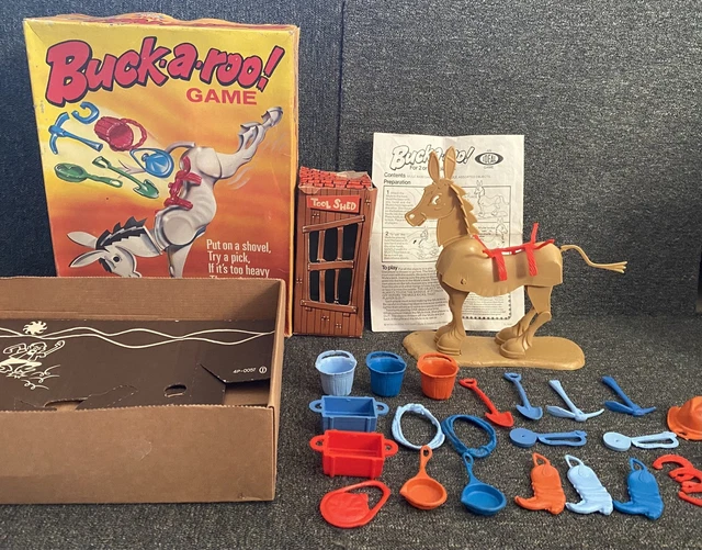 IDEAL BUCKAROO BUCK-A-ROO Vintage 1970 Board Game - Tested & Working £ ...