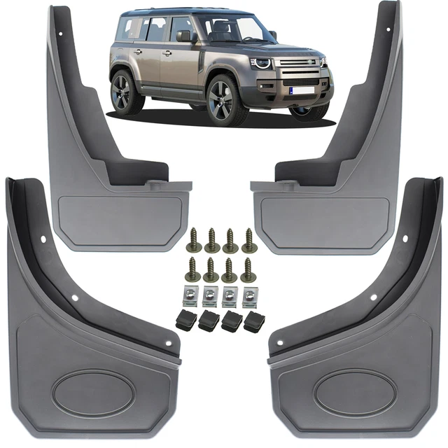 4X MUD FLAP For Land Rover Defender 2020+ Front Rear Classic Style ...