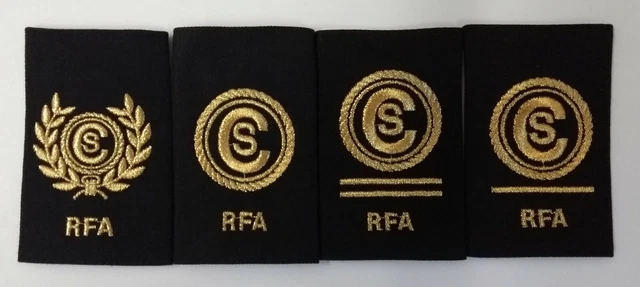 VÉRITABLE BRITANNIQUE ROYAL Marine Rfa Auxiliaire Flotte Rang Slides 1 Pr Variés EUR 10,93 ...