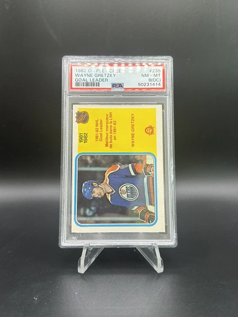 1982 O PEE Chee Wayne Gretzky Goal Leader #235 Edmonton Oilers PSA 8 OC EUR 0,91 - PicClick FR