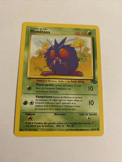 CARTE POKEMON WIZARD jungle Mimitoss 63/64 jungle wizard EUR 0,01 ...