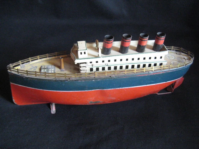 ANCIEN BATEAU TÔLE Lithographier JEP UNIS FRANCE ou ARNOLD ? EUR 75,00 ...