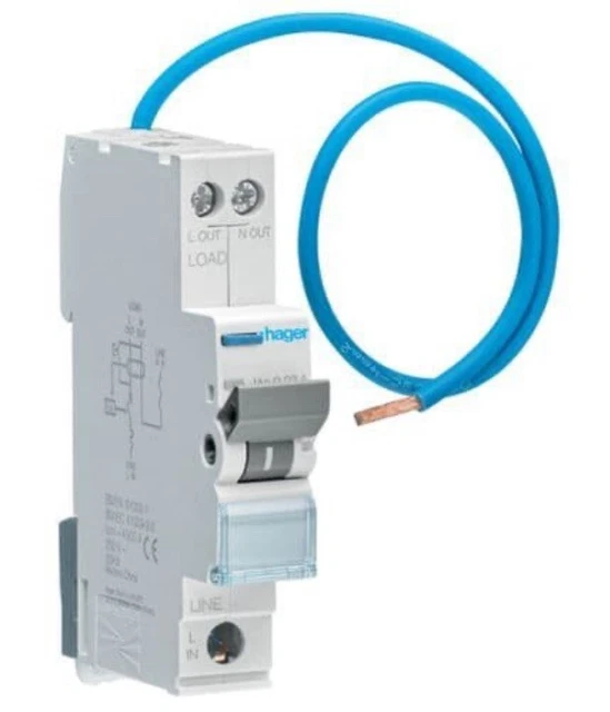 R 134 A 12 Kg Hager ADA140G | RCBO Single Pole Class A Type B 40A Unit ...