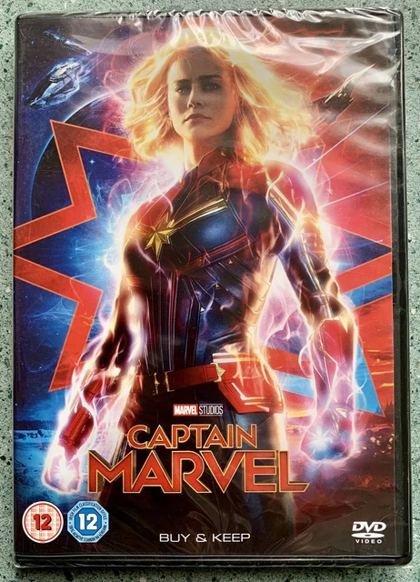 CAPTAIN MARVEL (DVD 2019) Brie Larson Cert 12 R2 New Sealed 🆕🌹 EUR 1,75 ...