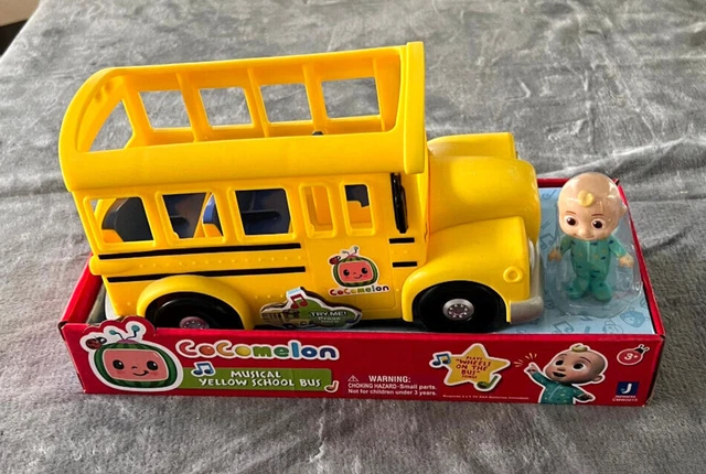 COCOMELON MUSICAL YELLOW School Bus, Plays Wheels on The Bus, includes ...