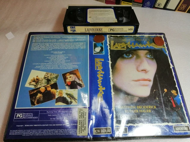 LADYHAWKE - RARE CBS/FOX Betamax Video 1st Issue Not Vhs - DRAMA ROMANCE! $19.95 - PicClick AU
