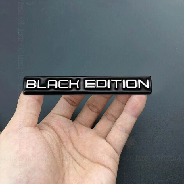 3D BLACK EDITION Logo Car Sticker Metal Emblem Badge Decal Car ...
