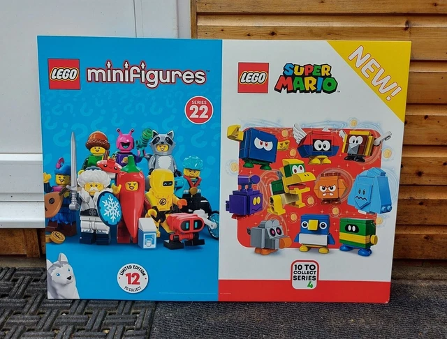 LEGO LARGE STORE DISPLAY SIGN 3FT x 2FT ADVERTISING SUPER MARIO & CMF ...