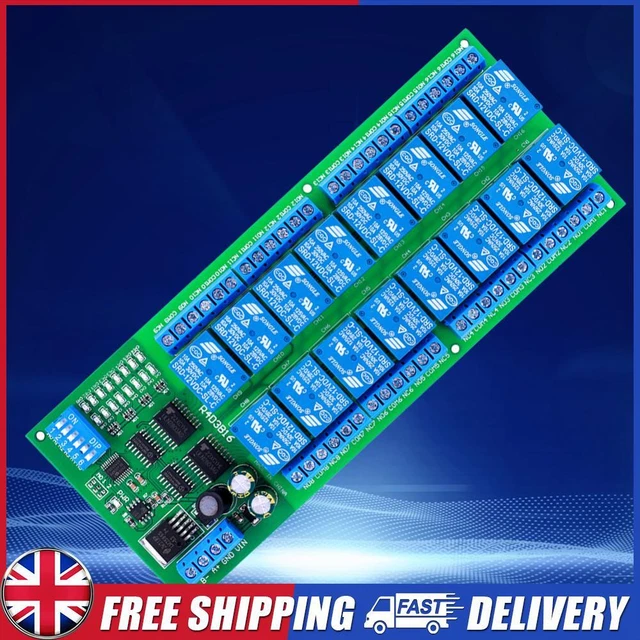 USEFUL 16 CHANNEL Modbus RTU RS485 Relay Board RS485 Relay Module ...