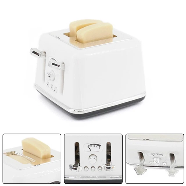 DOLLHOUSE MINI BREAD Machine Toaster Promote Playful Scenarios and £6.97 - PicClick UK