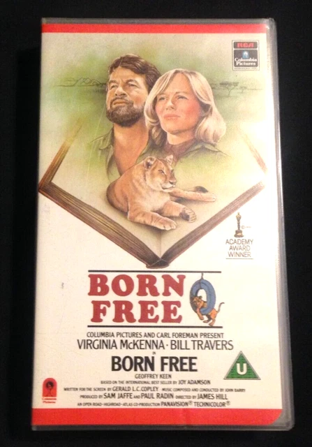 BORN FREE 1966 Movie VHS Video Tape 1987 Virginia Mckenna Bill Travers ...