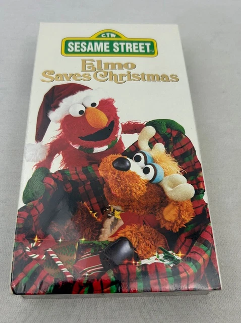 SESAME STREET: ELMO SAVES CHRISTMAS (VHS) Elmo, Lightning. NEW. Sealed ...