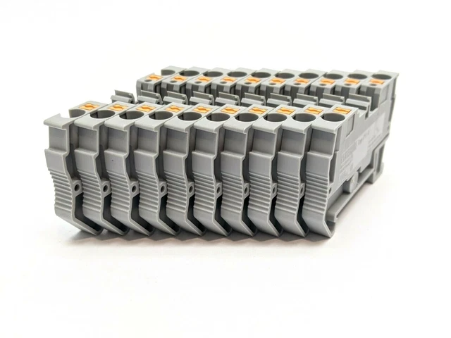 PHOENIX CONTACT PT 4 Feed-Through Terminal Block 3211757 LOT OF 10 $23. ...