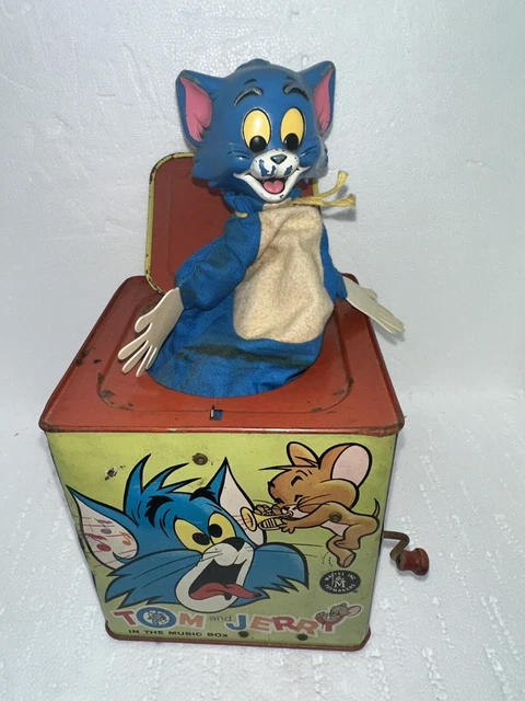 VINTAGE TOM AND Jerry Toy Jack in the Box Mattel 1966 £18.84 - PicClick UK