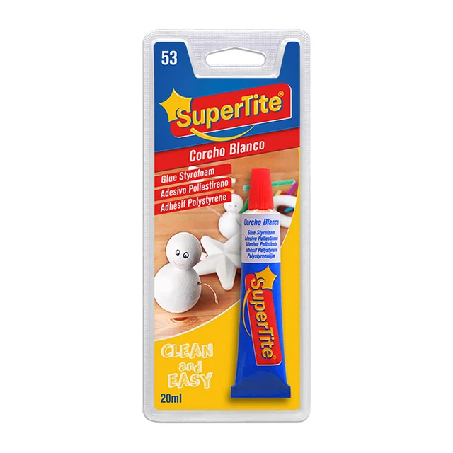 SUPERTITE 2453 ADHESIVO Poliestireno 20ml para unir piezas de corcho ...