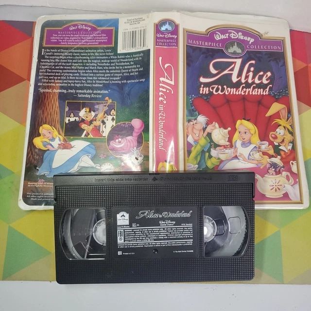 ALICE IN WONDERLAND (VHS Tape, 1997, Walt Disney - Masterpiece ...