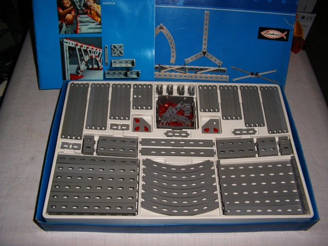 KIT DI COSTRUZIONE Fischertechnik 100 S, *statico*, IMBALLO ORIGINALE ...